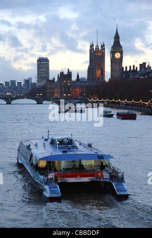 Thames Clipper catamaran at Millbank Pier Lambeth Bridge & The Victoria ...