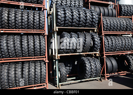 Tyres in Prague factory of Mitas company. Mitas, the leading group in ...