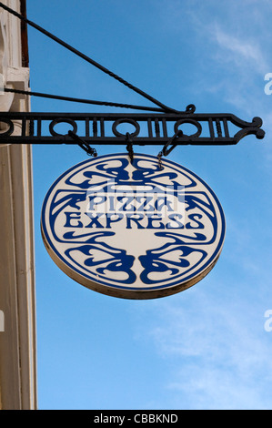 Take Away sign at Pizza Express Liverpool Kings Waterfront, 16 Monarch ...