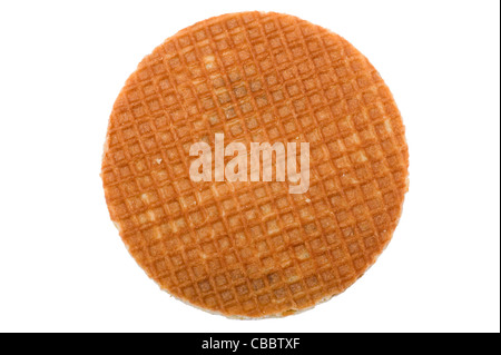 object on white - food waffles with caramel Stock Photo - Alamy