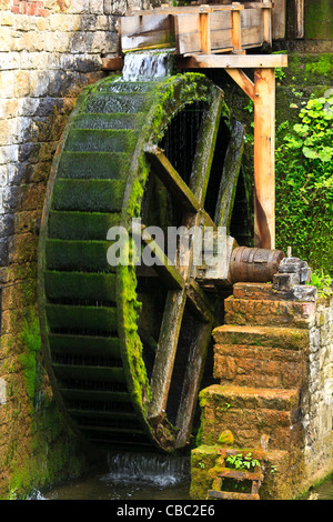 A working wooden water wheel for converting the energy of flowing water ...