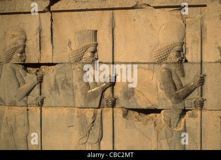 Medes and Persians - ancient soldiers, detail, Apadana staircase ...