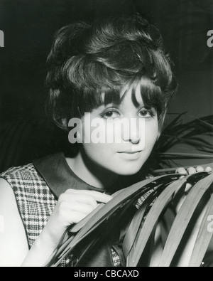 ADRIENNE POSTA UK pop singer and actress at her London home in 1967 ...