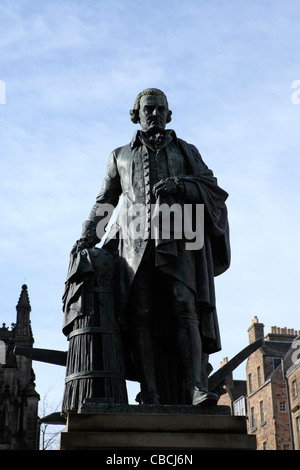 Statue of Adam Smith (1723-1790), Scottish philosopher and economist ...