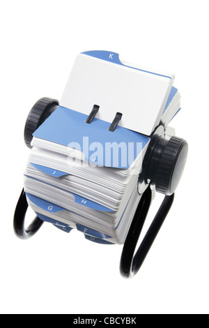 A rotary business card holder Stock Photo - Alamy