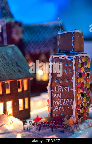 The gingerbread city of Bergen, built every year for Christmas by the ...