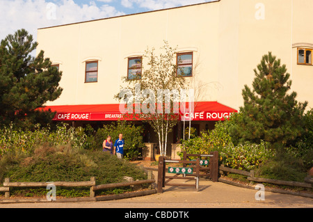 The Cafe Rouge restaurant at Center Parcs in Elveden near Thetford ...