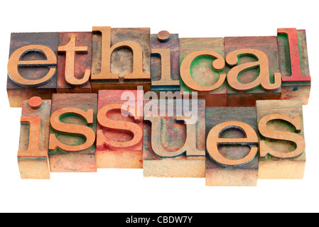 Ethical Issues Concept text on background Stock Photo - Alamy