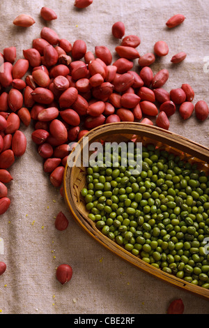 Assorted organic pulses and grains Stock Photo - Alamy