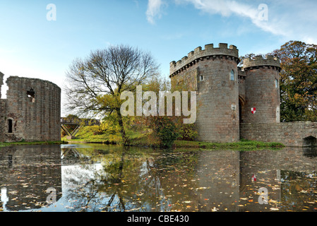 Whittington Castle Moat Whittington Shropshire England UK Europe Stock ...