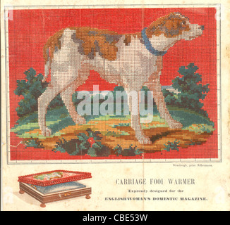 Berlin wool work pattern of dog from Hertz & Wegener, Berlin Stock ...