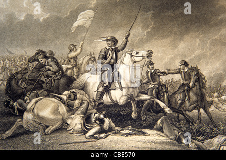 Oliver Cromwell at English Civil War Battle of Marston Moor (1644) From ...