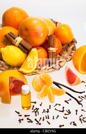 Oil mixture of essential oils for Aromatherapeutic use Stock Photo - Alamy