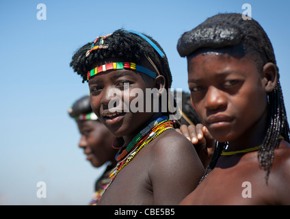Girl From Mucawana Tribe, Angola Stock Photo - Alamy
