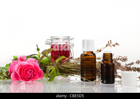 Oil mixture of essential oils for Aromatherapeutic use Stock Photo - Alamy