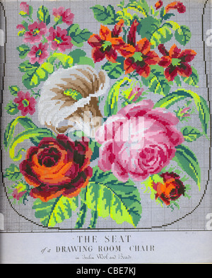 Pattern for Berlin wool work Stock Photo - Alamy