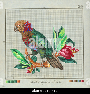 Pattern for Berlin wool work Stock Photo - Alamy