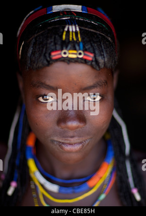 Mucawana Girl Called Fernanda, Village Of Soba, Angola Stock Photo - Alamy