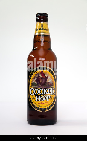 Bottles of Cocker Hoop British bottled beers Stock Photo - Alamy