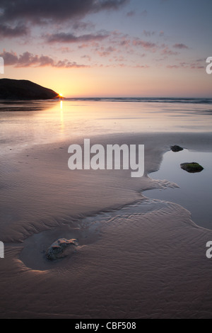 Sunset, Broughton Bay, Gower, Wales Stock Photo - Alamy