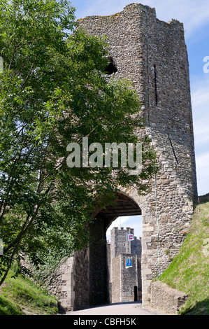 Dover castle, England. Colton's gate, built by King John, gateway and ...