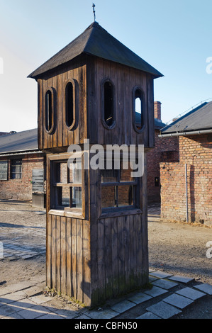 Shelter booth for SS officers at the roll call square in former ...