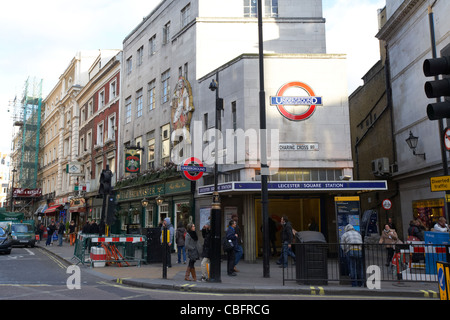 Leicester Square Underground Tube Station, London, England, UK Stock ...