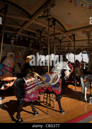 Carousel at the Elitch Gardens Theme Park in Denver, Colorado Stock ...