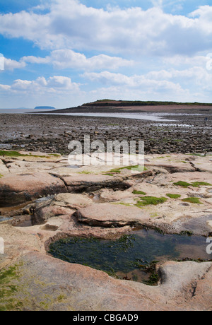 Sully island in the Bristol channel,only accessible via the causeway at ...