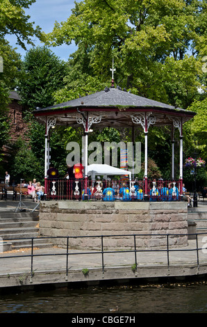 The bandstand, by the River Dee, Chester, UK. 2025 Stock Photo - Alamy