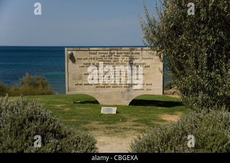 Kemal Ataturk memorial by the Ari Burnu Cemetery in Anzac cove in the ...
