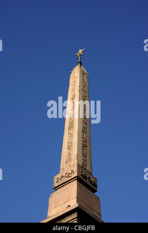 Obelisk Dogali ( Obelisco di Dogali ) in park on street Via delle Terme ...