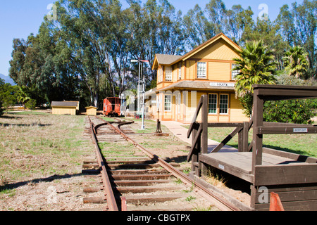 Preserved railroad station in Goleta, California Stock Photo - Alamy