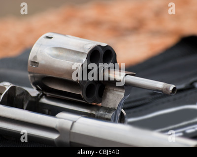 Magnum revolver with open chamber Stock Photo - Alamy