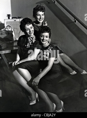 THE PONI-TAILS US vocal trio about 1957 Stock Photo - Alamy