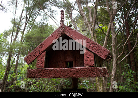 Replica Maori buildings at Rewa Village, above the Historic Basin at ...