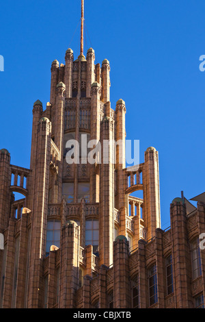 The landmark Manchester Unity Building in Melbourne, Australia, an Art ...