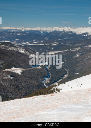 Snowcaped mountains in Berthoud Pass, Colorado Stock Photo - Alamy