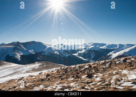 Snowcaped mountains in Berthoud Pass, Colorado Stock Photo - Alamy