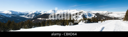 Snowcaped mountains in Berthoud Pass, Colorado Stock Photo - Alamy