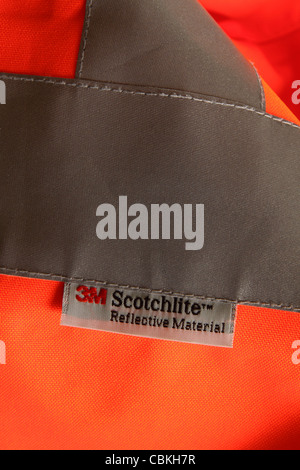 3M Scotchlite reflective material jacket label Stock Photo - Alamy