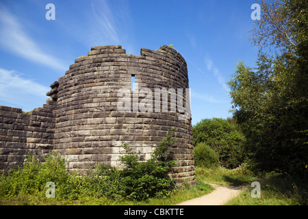 folly replica of Liverpool Castle in lever park rivington Stock Photo ...