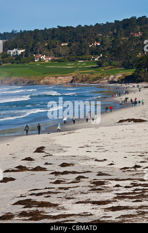 USA, California, Central Coast, Carmel-By-The-Sea, Carmel Beach Stock ...