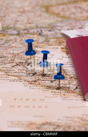 XXX map. XXX pin map. Close up of XXX map with red pin. Map with red pin point of XXX in YYY ...