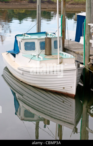 Moored Timber Dinghy Stock Photo - Alamy