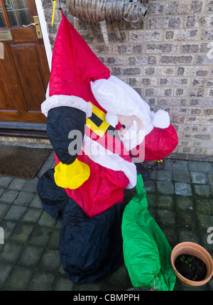 Santa Claus is done after christmas time and advent season and makes a ...