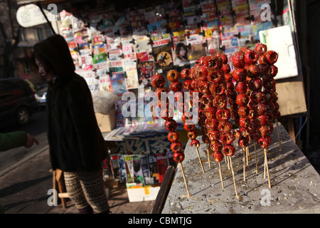 fruits on a stick, Harbin, China Heilongjiang Province Stock Photo - Alamy