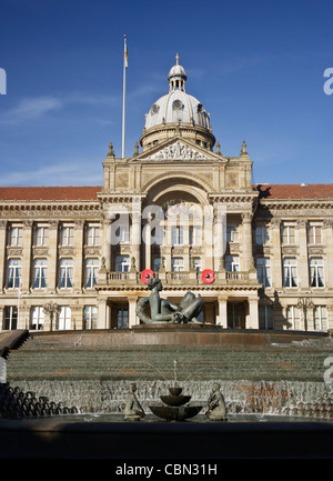 Birmingham Council House and fountains Victoria Square Stock Photo - Alamy