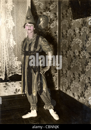 a young woman in vintage costume 1900s Stock Photo - Alamy
