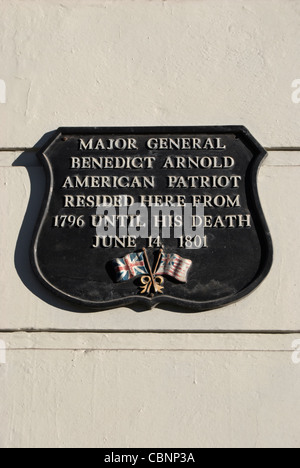Benedict Arnold Home Stock Photo - Alamy